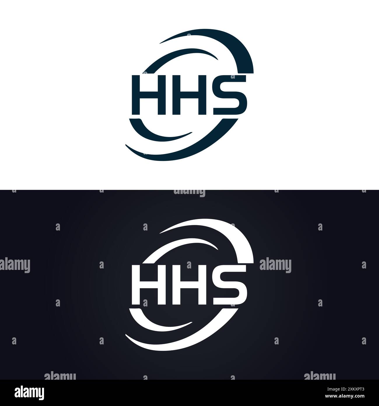 HHS logo. H H S design. White HHS letter. HHS, H H S letter logo design ...