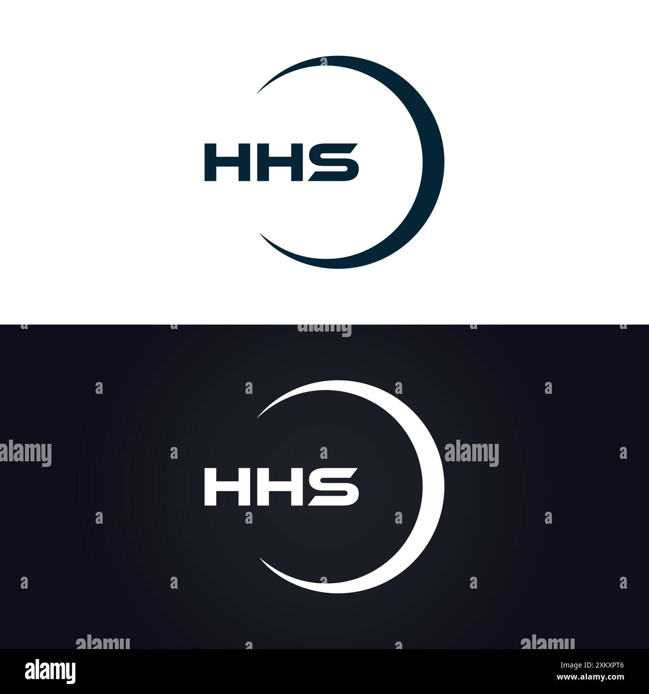 HHS logo. H H S design. White HHS letter. HHS, H H S letter logo design ...