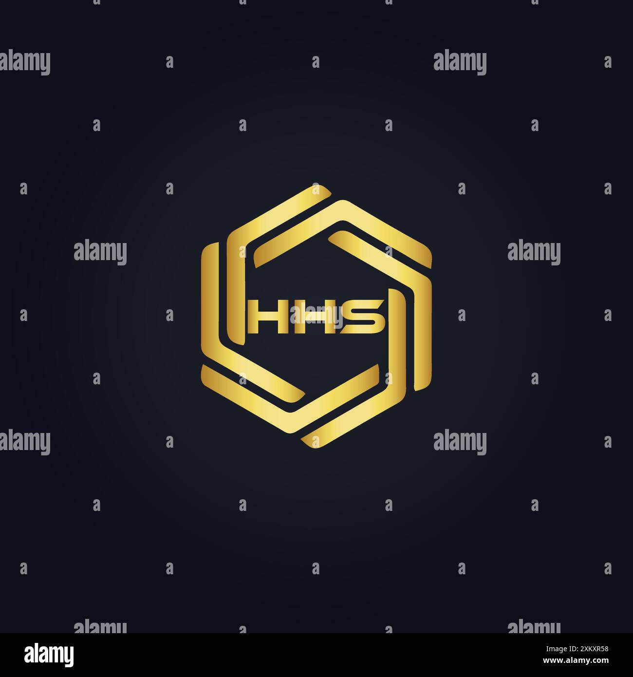 HHS logo. H H S design. White HHS letter. HHS, H H S letter logo design ...