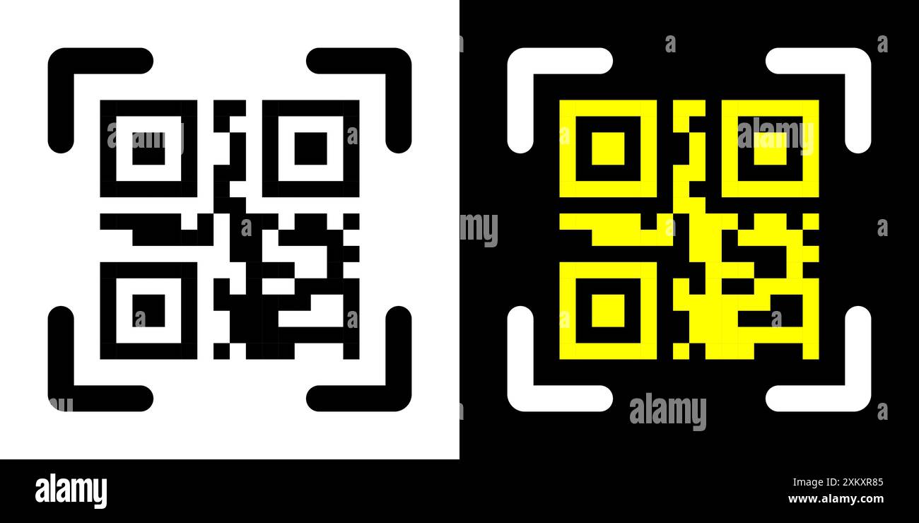 Fake QR code scan me vector illustration Stock Vector Image & Art - Alamy