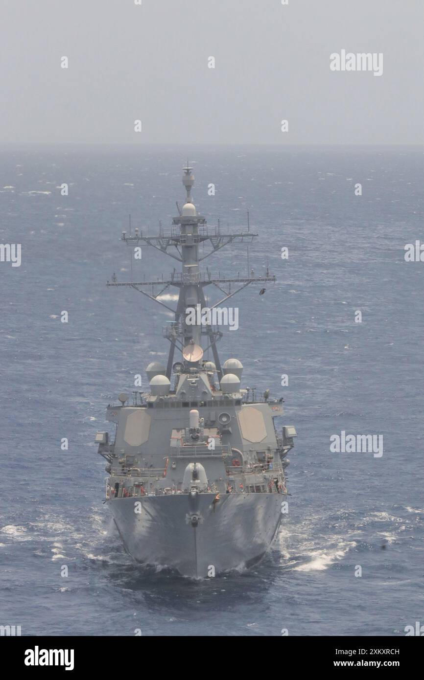 The Arleigh Burke-class guided-missile destroyer USS Donald Cook (DDG ...