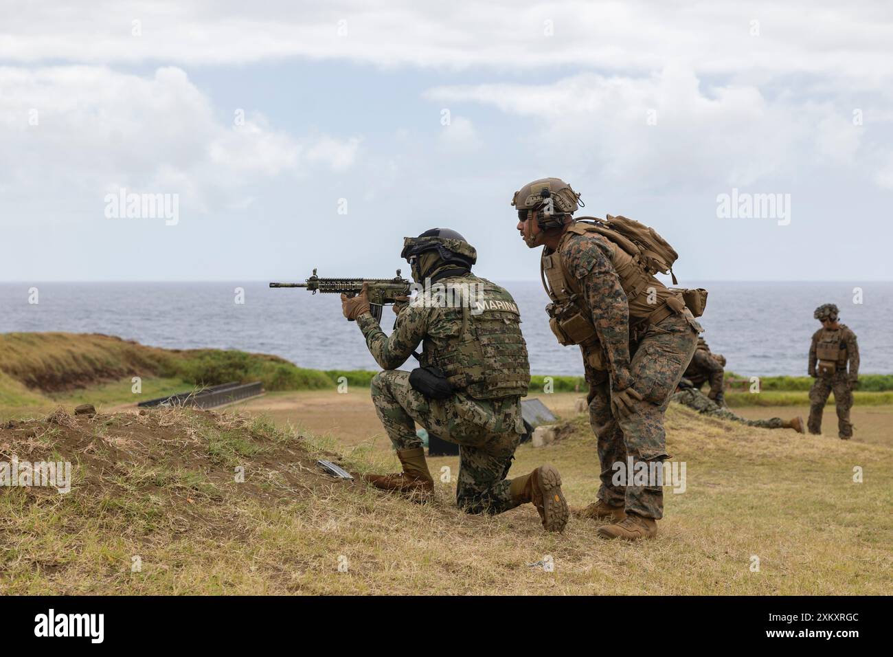 U.S. Marines assigned to Bravo Company, Battalion Landing Team 1/5 ...