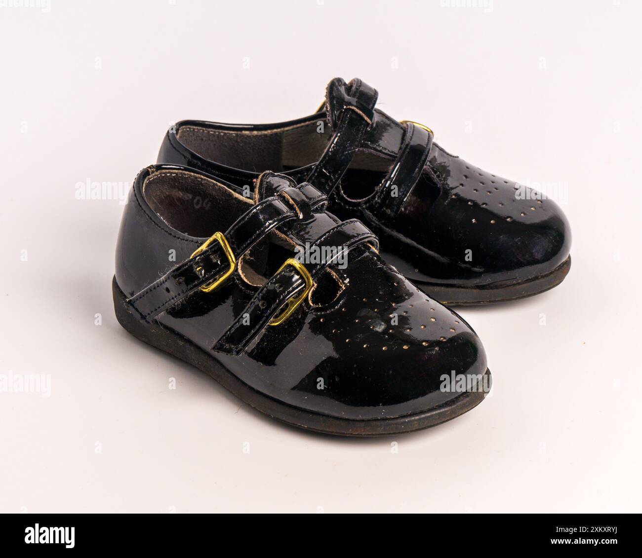 Kid wear very small shoes hi-res stock photography and images - Alamy