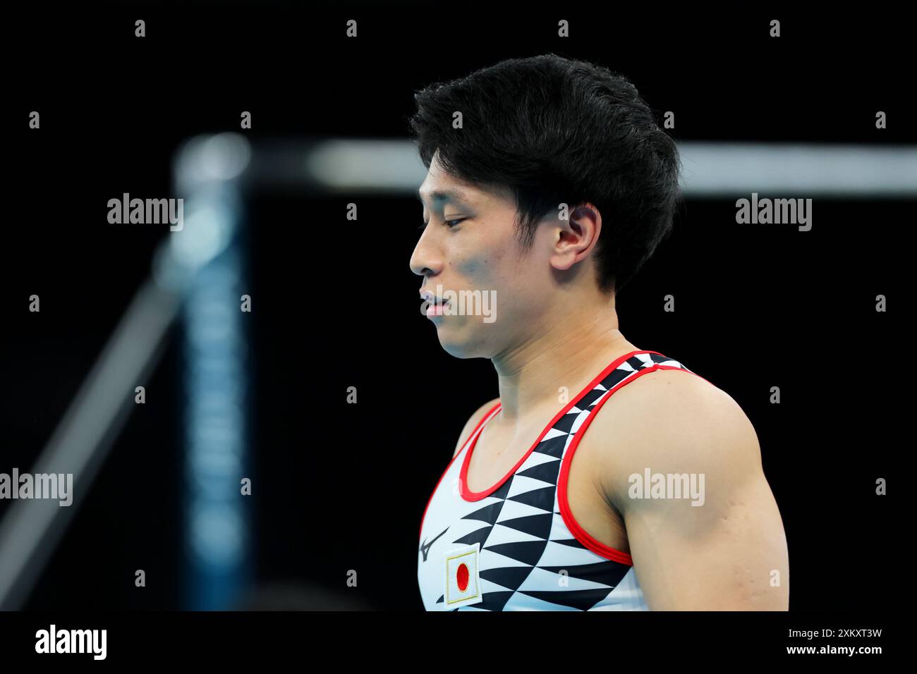 Paris, France. 24th July, 2024. Wataru Tanigawa (JPN) Gymnastics - Artistic : Men's training ...