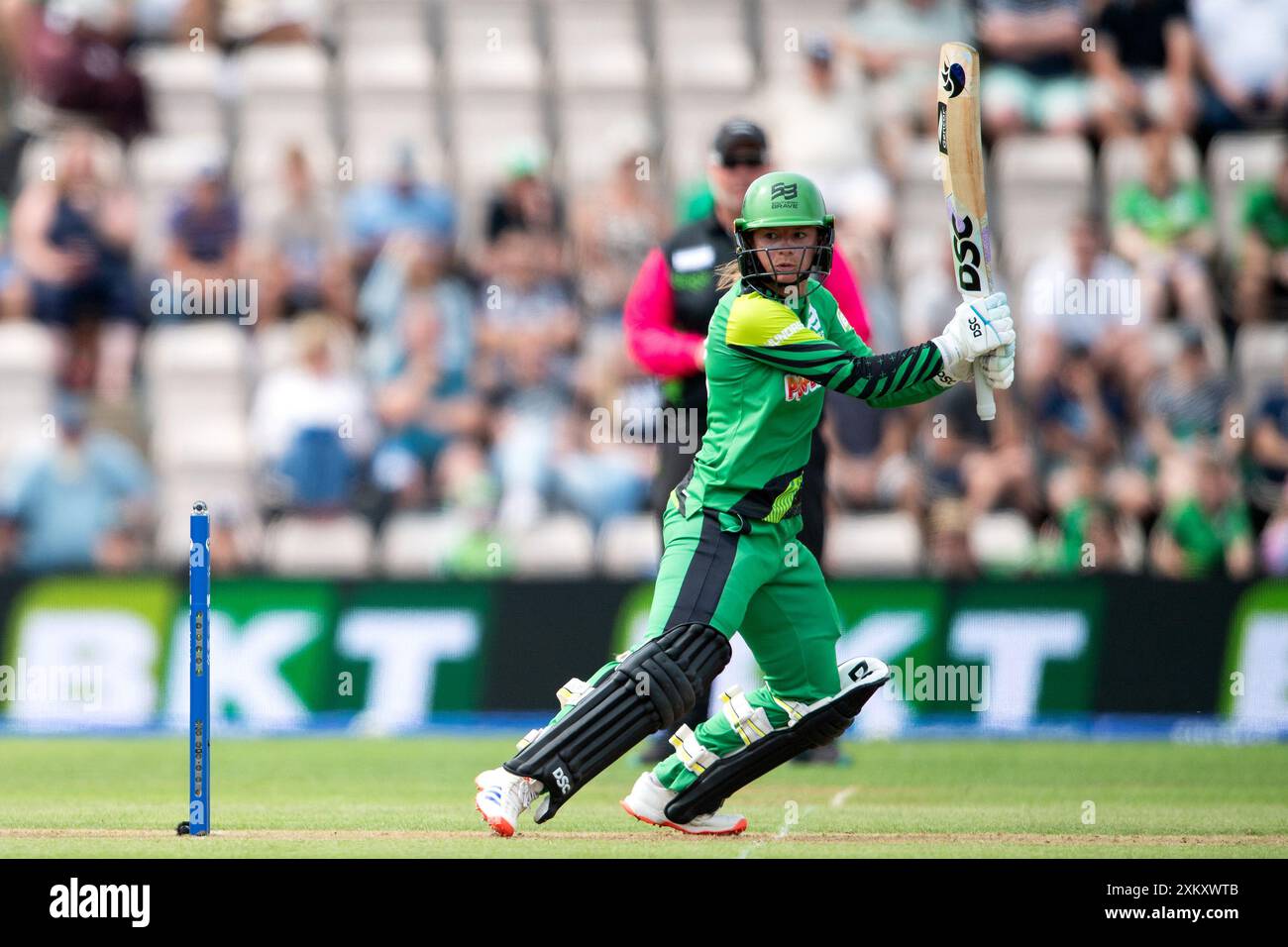 Southampton, UK. 24 July 2024. Danni Wyatt of Southern Brave batting ...