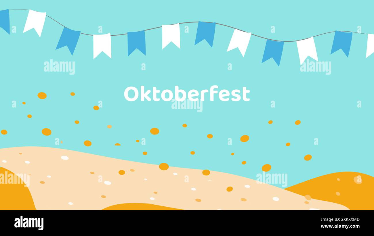Oktoberfest annual beer festival in Germany banner. Popular cultural ...