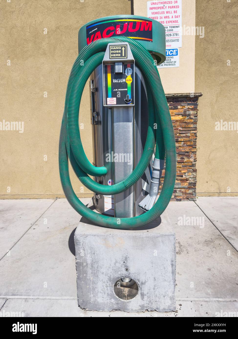 Santa Maria, California, USA - July 21, 2024. Car wash vacuum machine ...