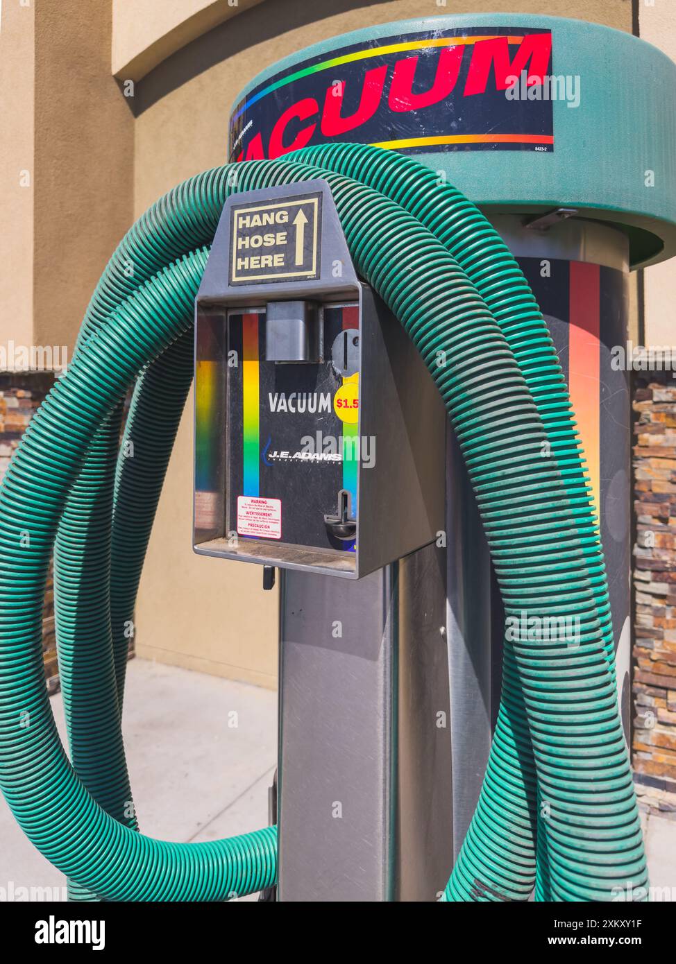 Santa Maria, California, USA - July 21, 2024. Car wash vacuum machine ...