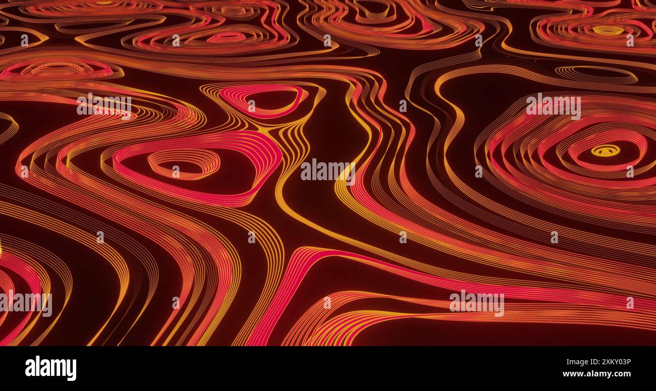 Image of waving multi coloured background. Colour, shape, light and ...