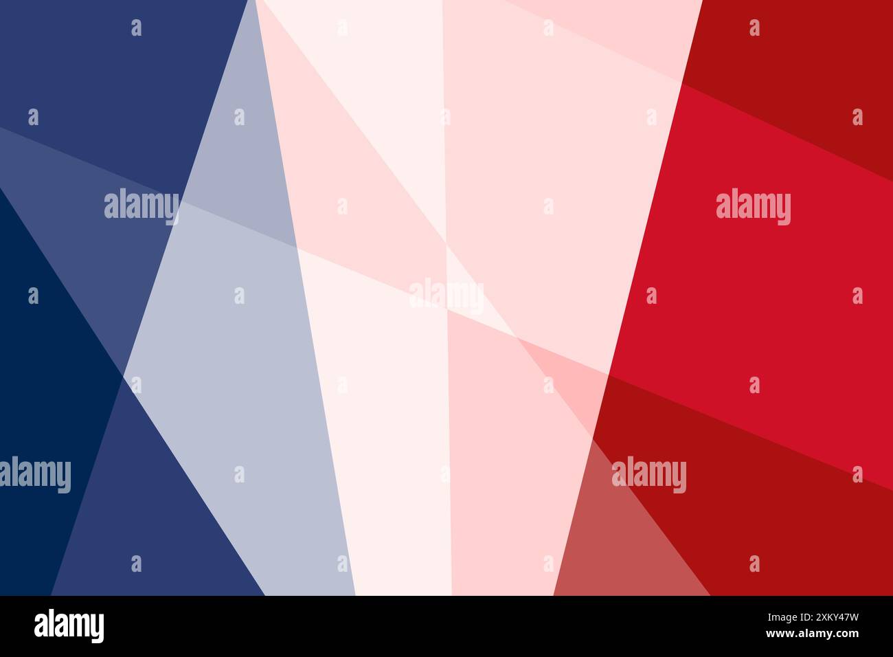 Abstract polygonal style France flag colors horizontal poster. French ...