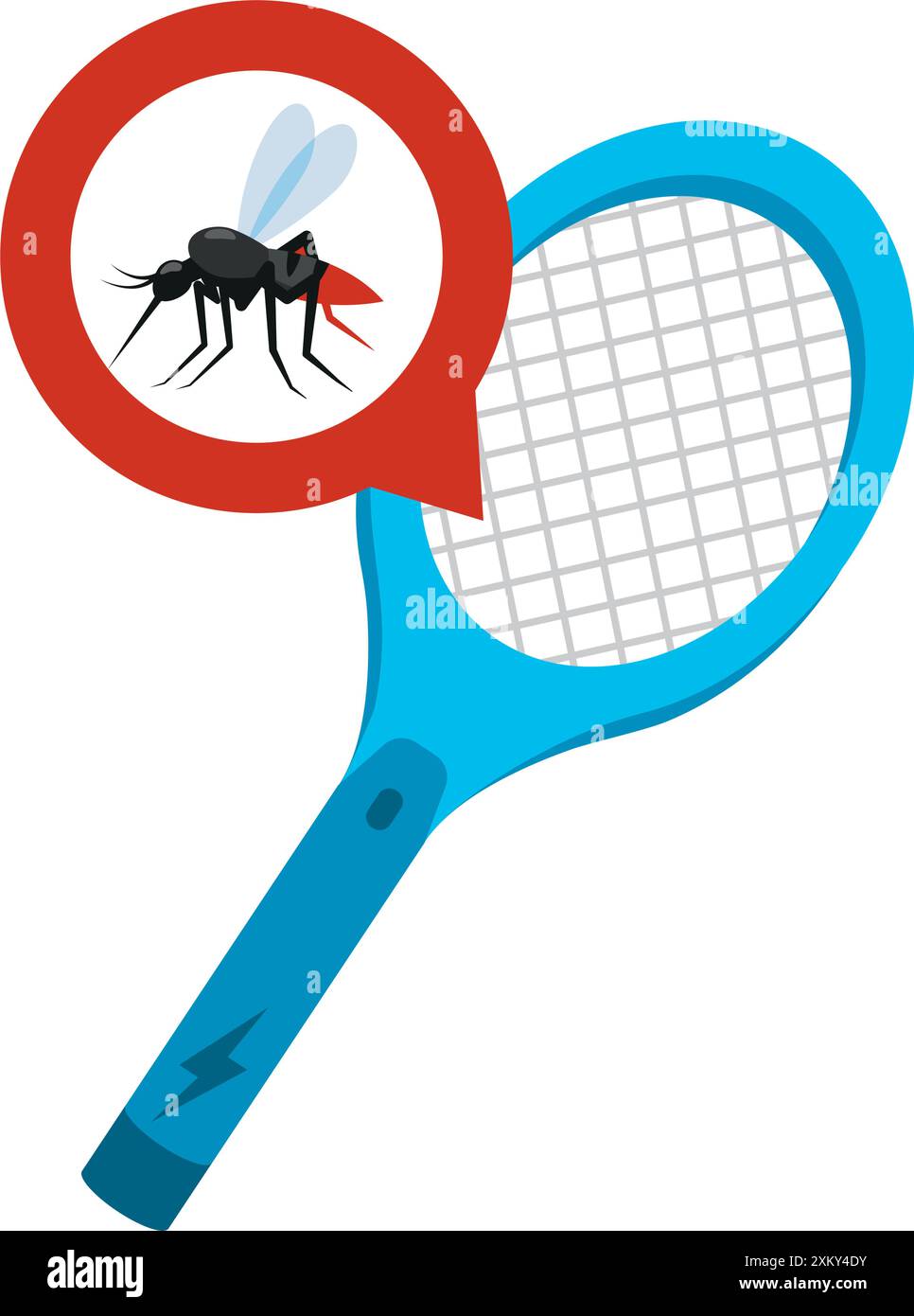 cartoon electric racket mosquito swat Stock Vector Image & Art - Alamy