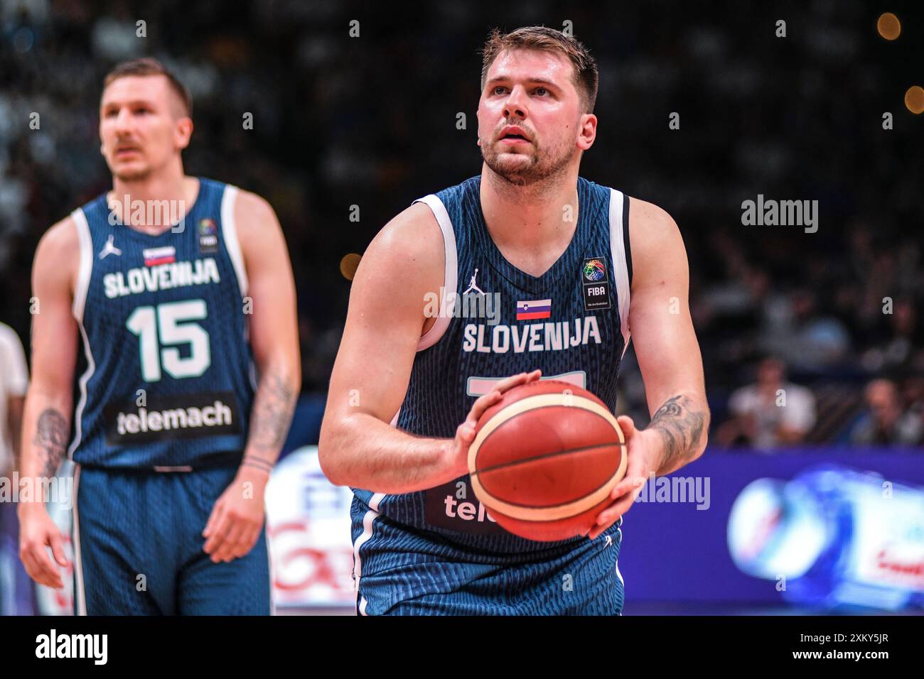 Luka Doncic (Slovenia). FIBA Olympic Qualifying Tournament. Piraeus ...