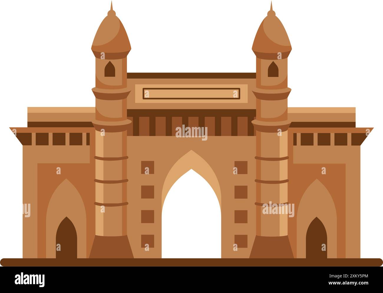 gateway of india in mumbai famous monument Stock Vector Image & Art - Alamy