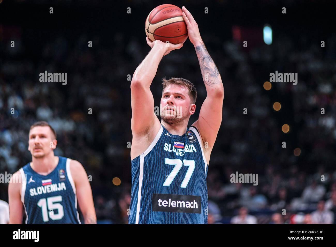 Luka Doncic (Slovenia). FIBA Olympic Qualifying Tournament. Piraeus ...