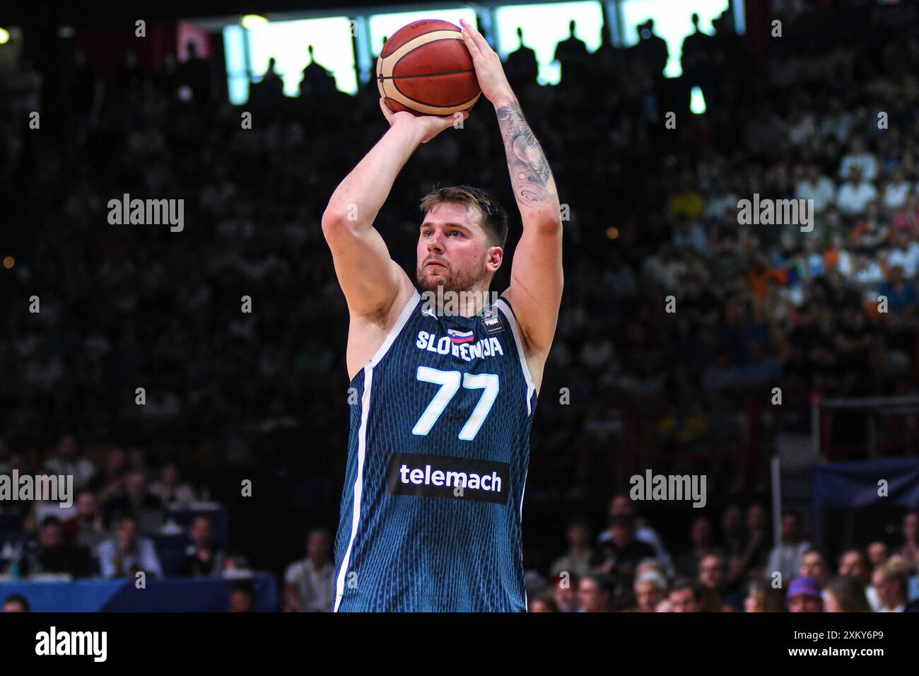 Luka Doncic (Slovenia). FIBA Olympic Qualifying Tournament. Piraeus ...