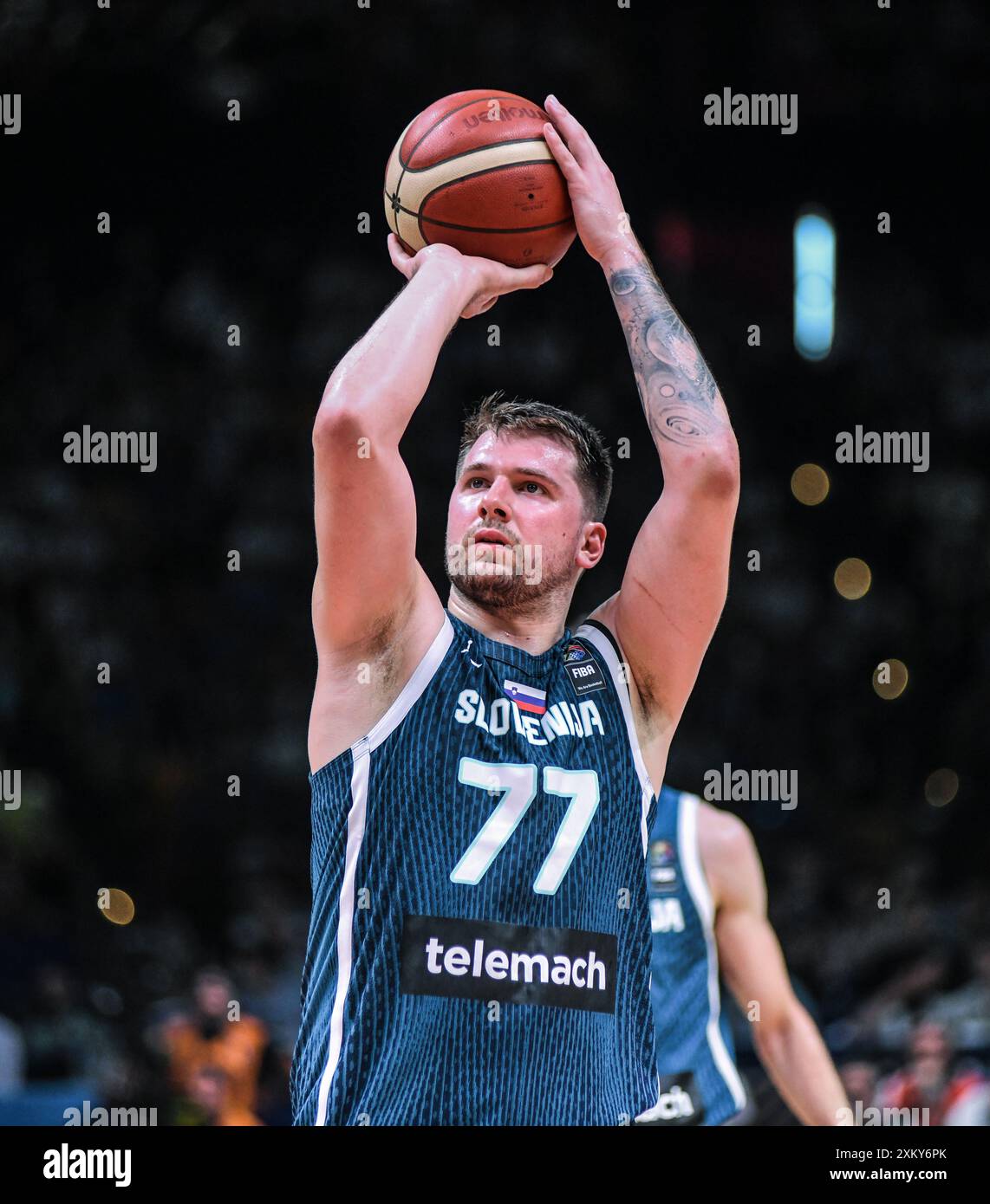 Luka Doncic (Slovenia). FIBA Olympic Qualifying Tournament. Piraeus ...