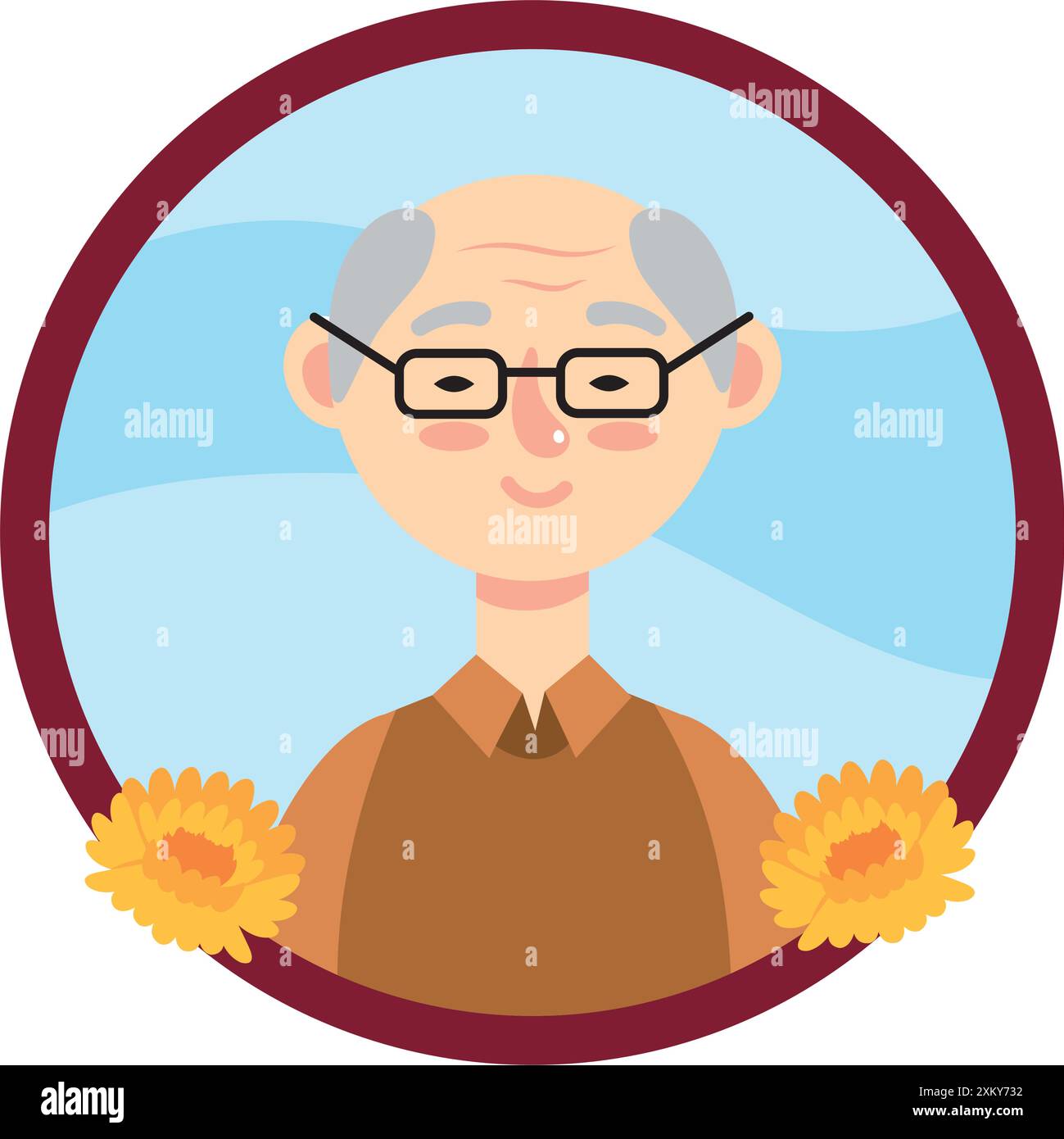 China elderly chinese Stock Vector Images - Alamy