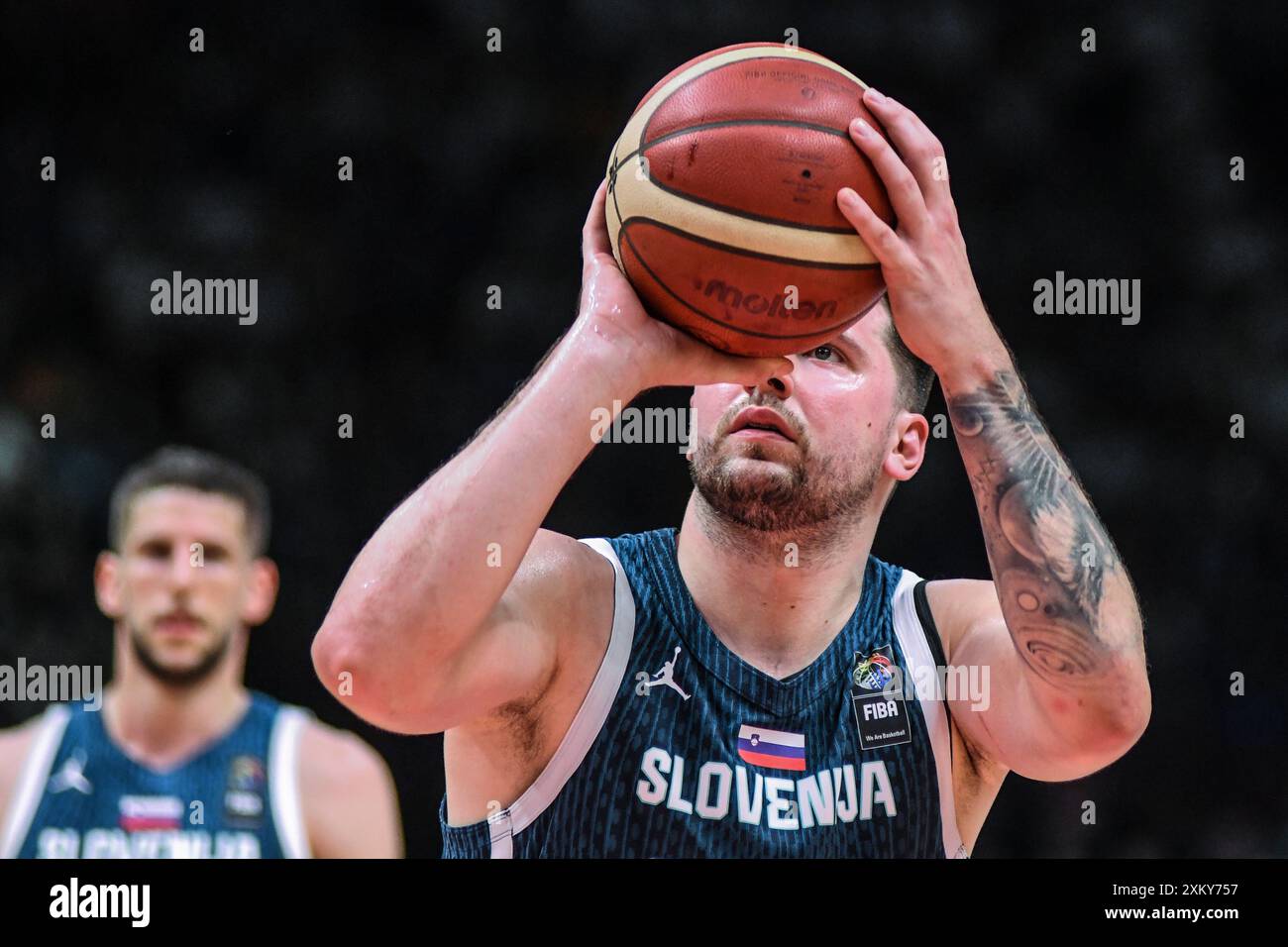 Luka Doncic (Slovenia). FIBA Olympic Qualifying Tournament. Piraeus ...