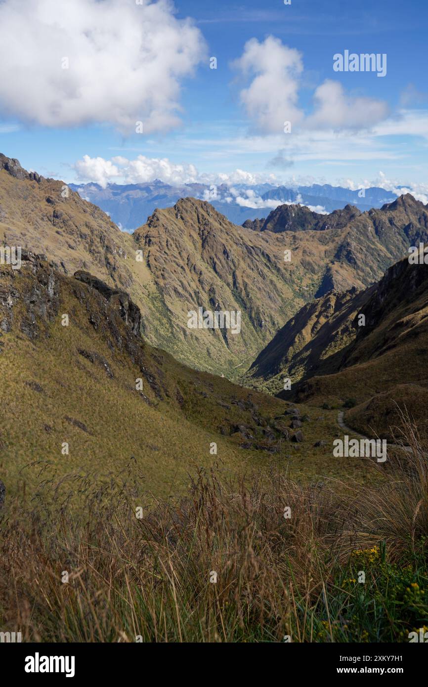 Mountains and Clouds, Inka Trail, Cusco, Peru Stock Photo - Alamy