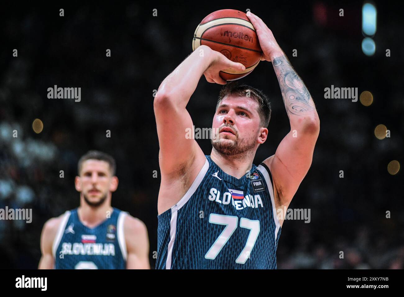Luka Doncic (Slovenia). FIBA Olympic Qualifying Tournament. Piraeus ...