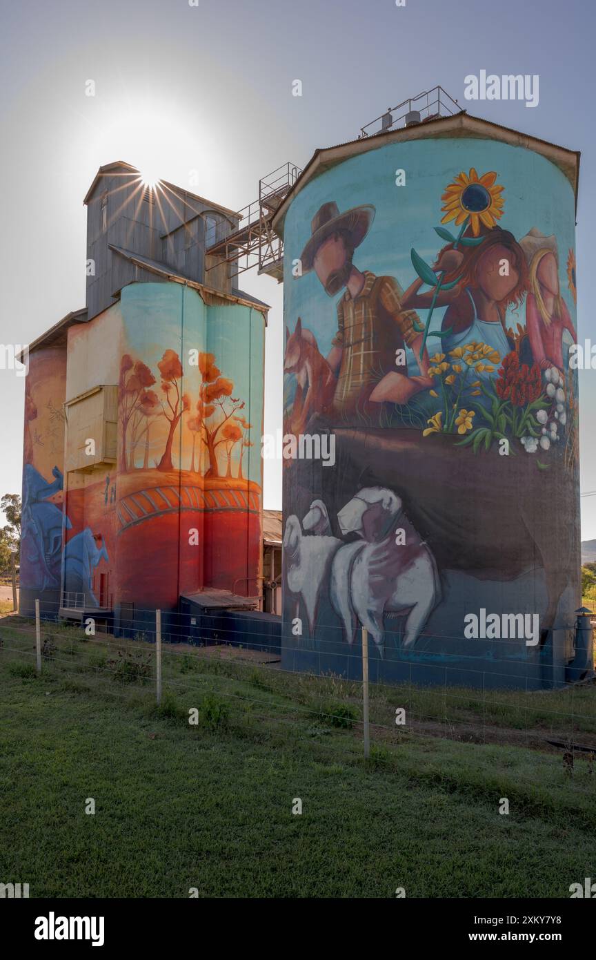 Mural on silo agricultural heritage hi-res stock photography and images ...