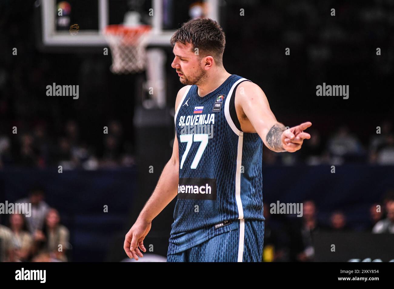 Luka Doncic (Slovenia). FIBA Olympic Qualifying Tournament. Piraeus ...