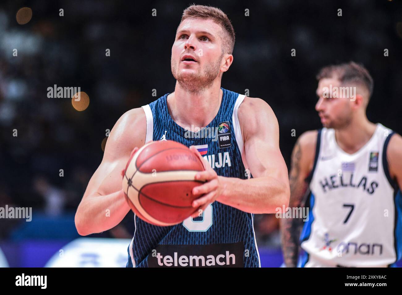 Edo Muric (Slovenia). FIBA Olympic Qualifying Tournament. Piraeus 2024 ...