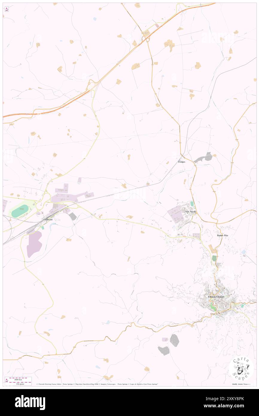 Fiume su Rizzolu, , IT, Italy, Sardinia, N 40 37' 0'', N 8 58' 0'', map ...