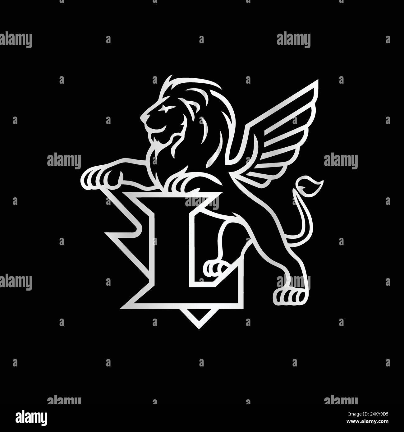 Majestic symbol vector vectors Black and White Stock Photos & Images ...