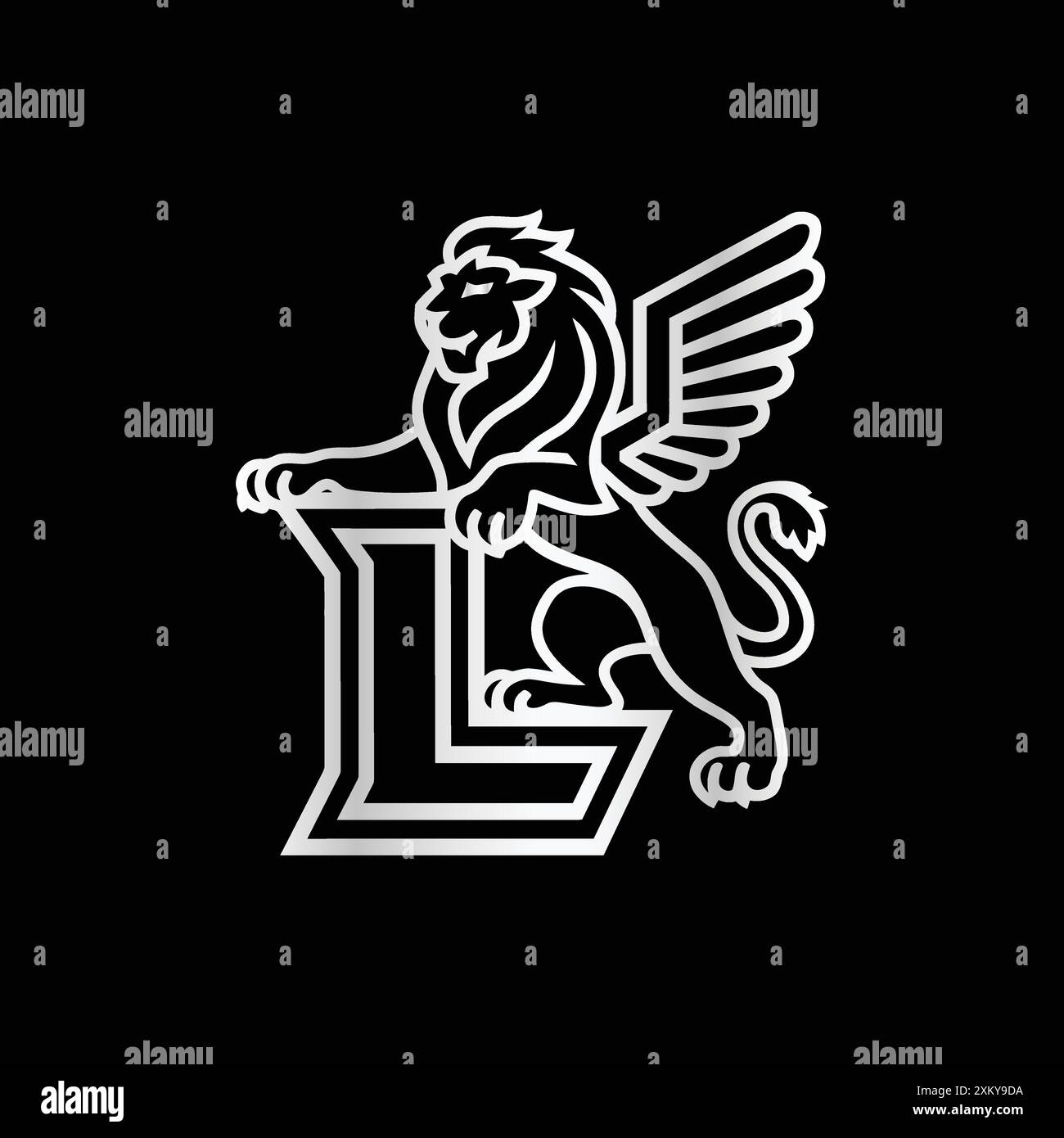 Lion face majestic Stock Vector Images - Alamy