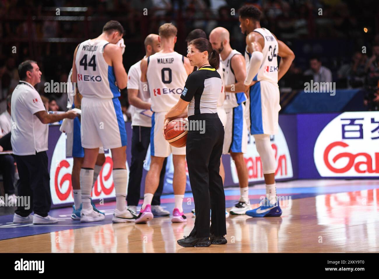 Referee Amy Bonner (USA). FIBA Olympic Qualifying Tournament. Piraeus ...