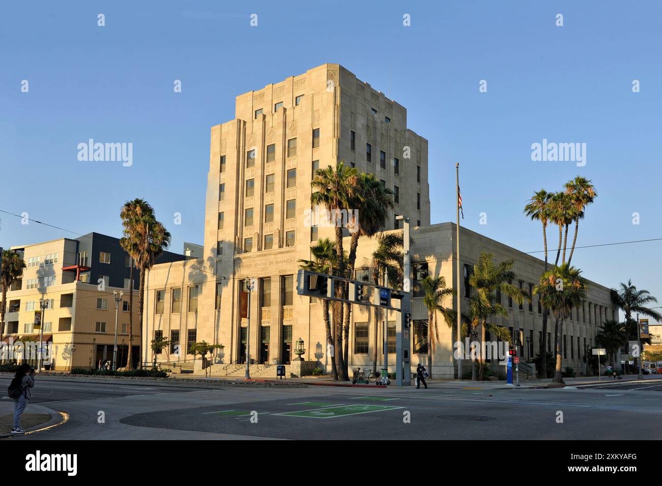 Post Office, art deco, building, architecture, Long Beach, California ...