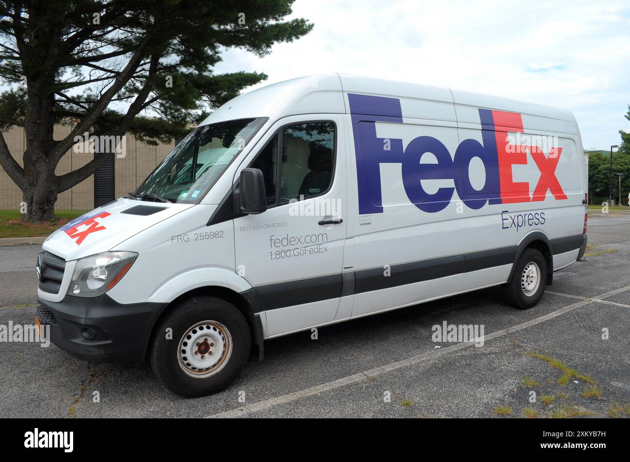 New York, United States. 24th July, 2024. A FedEX vehicle is seen ...