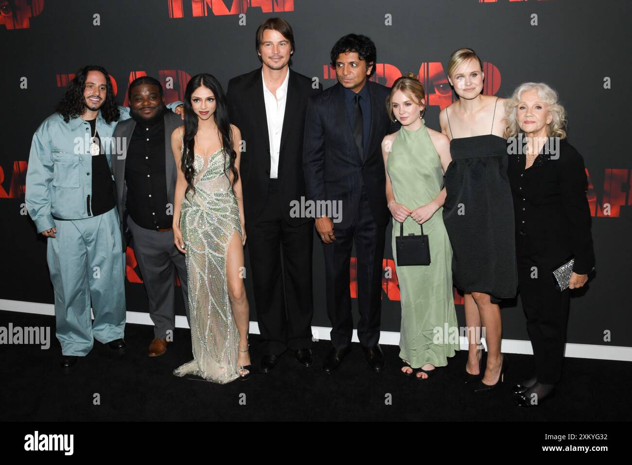 New York, USA. 24th July, 2024. Russell “Russ” Vitale, Jonathan Langdon, Saleka Shyamalan, Josh ...