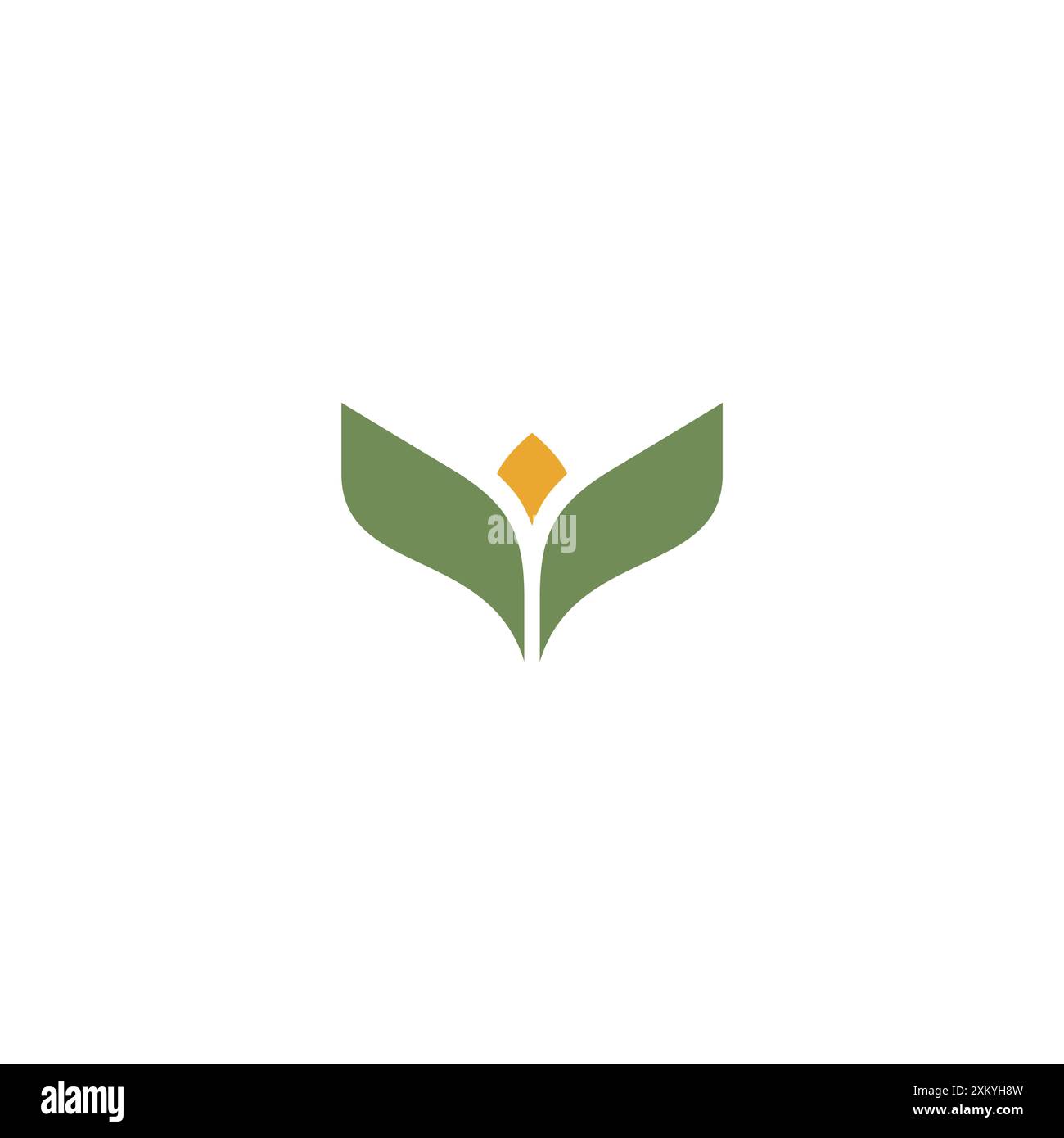 Letter V Flower Leaf Logo Vector. Organic Icon Stock Vector Image & Art ...