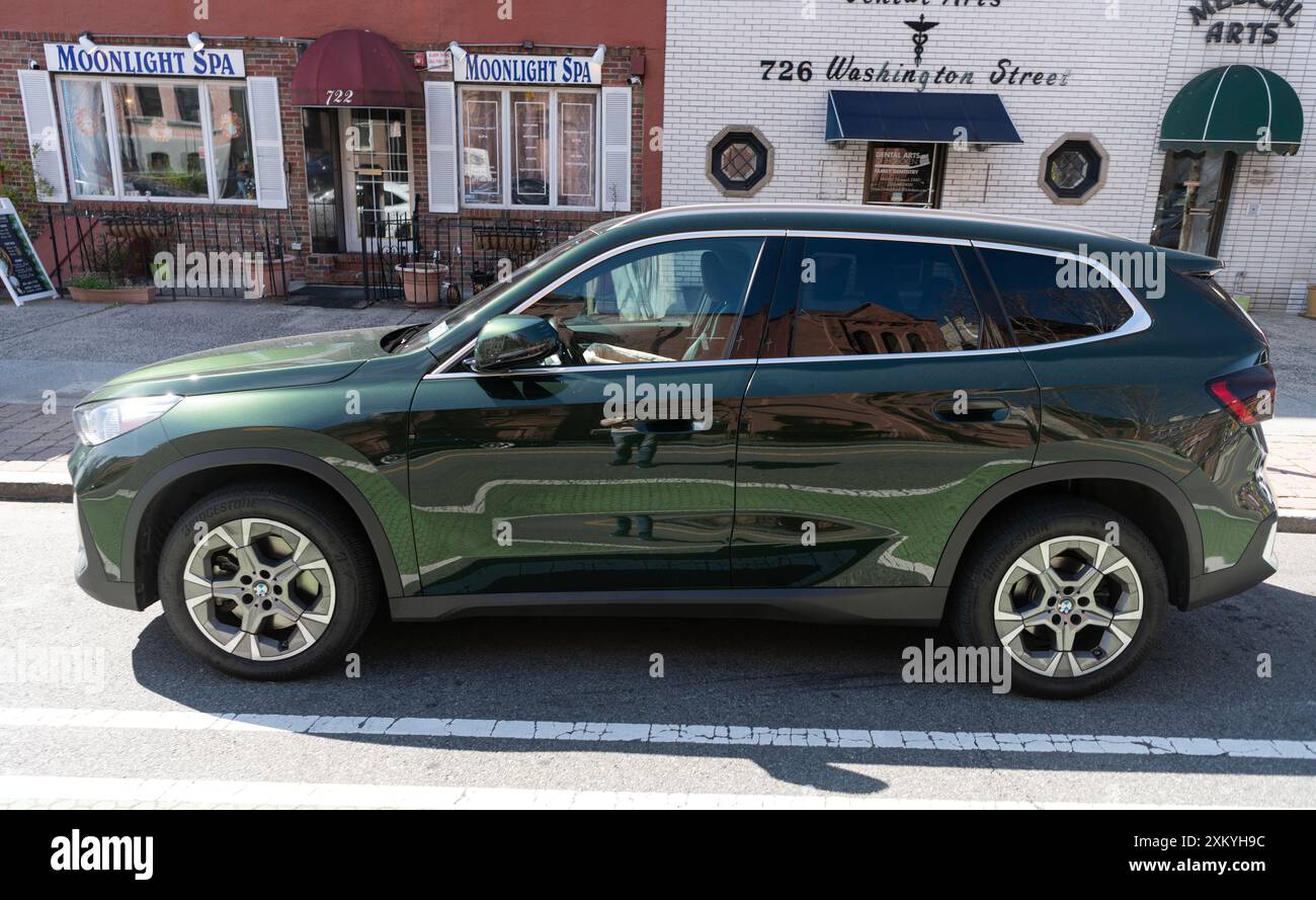 New York City, USA - March 31, 2024: 2023 BMW X1 xDrive28i luxury car ...