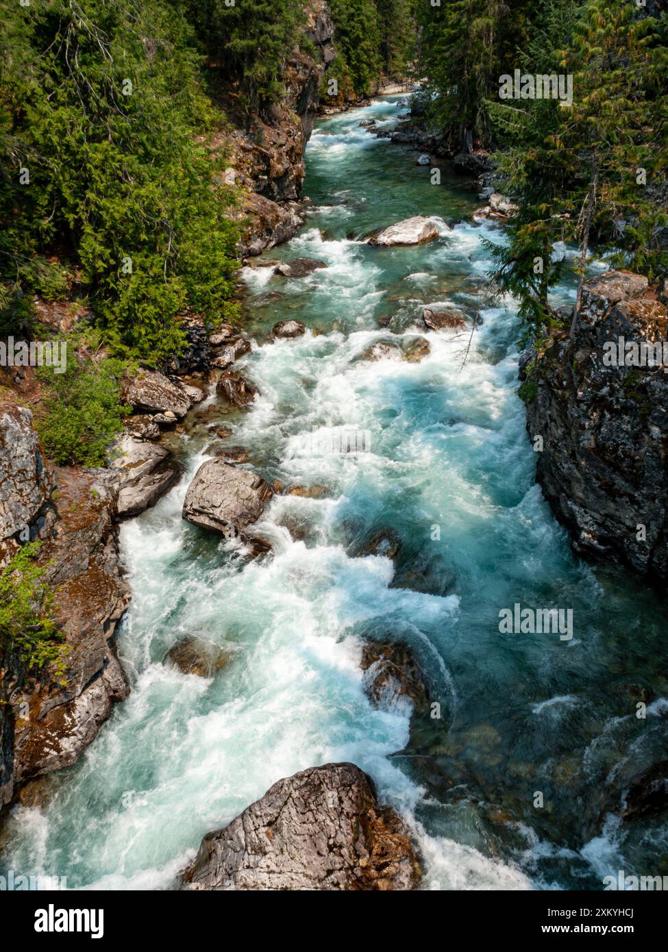 Stehekin River above High Bridge, Stehekin Valley Stock Photo - Alamy