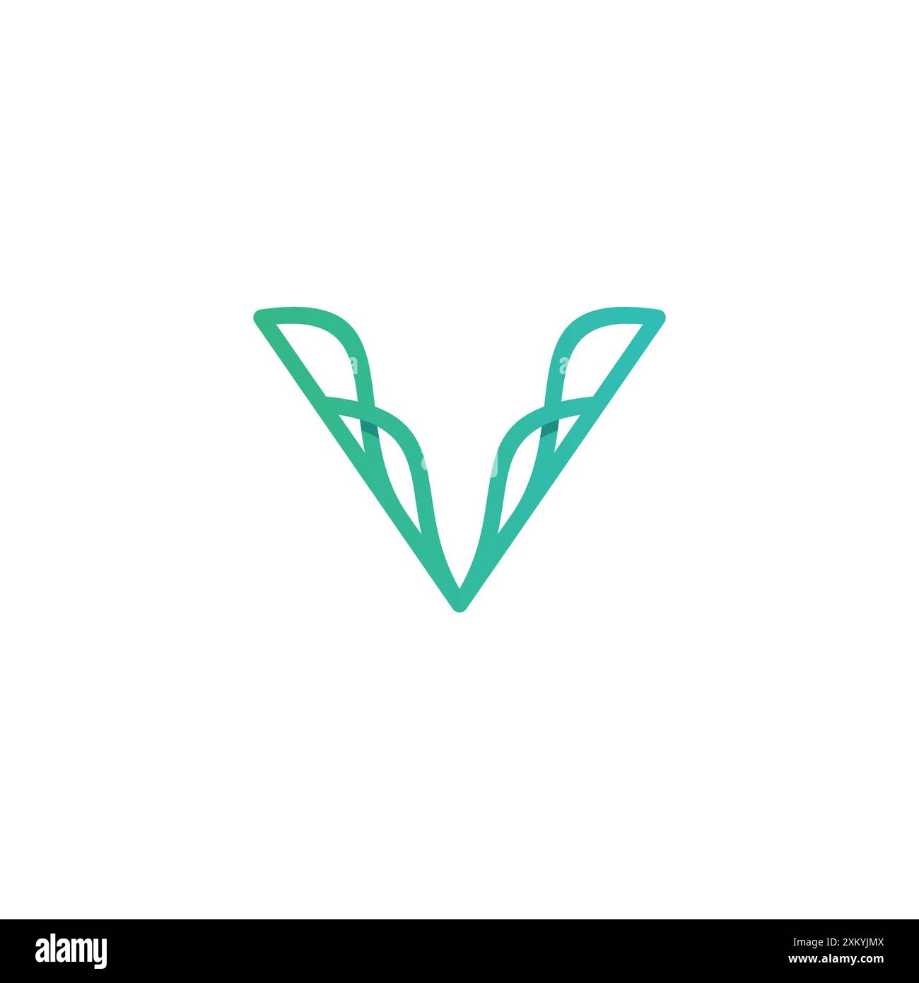 V leaf logo hi-res stock photography and images - Alamy