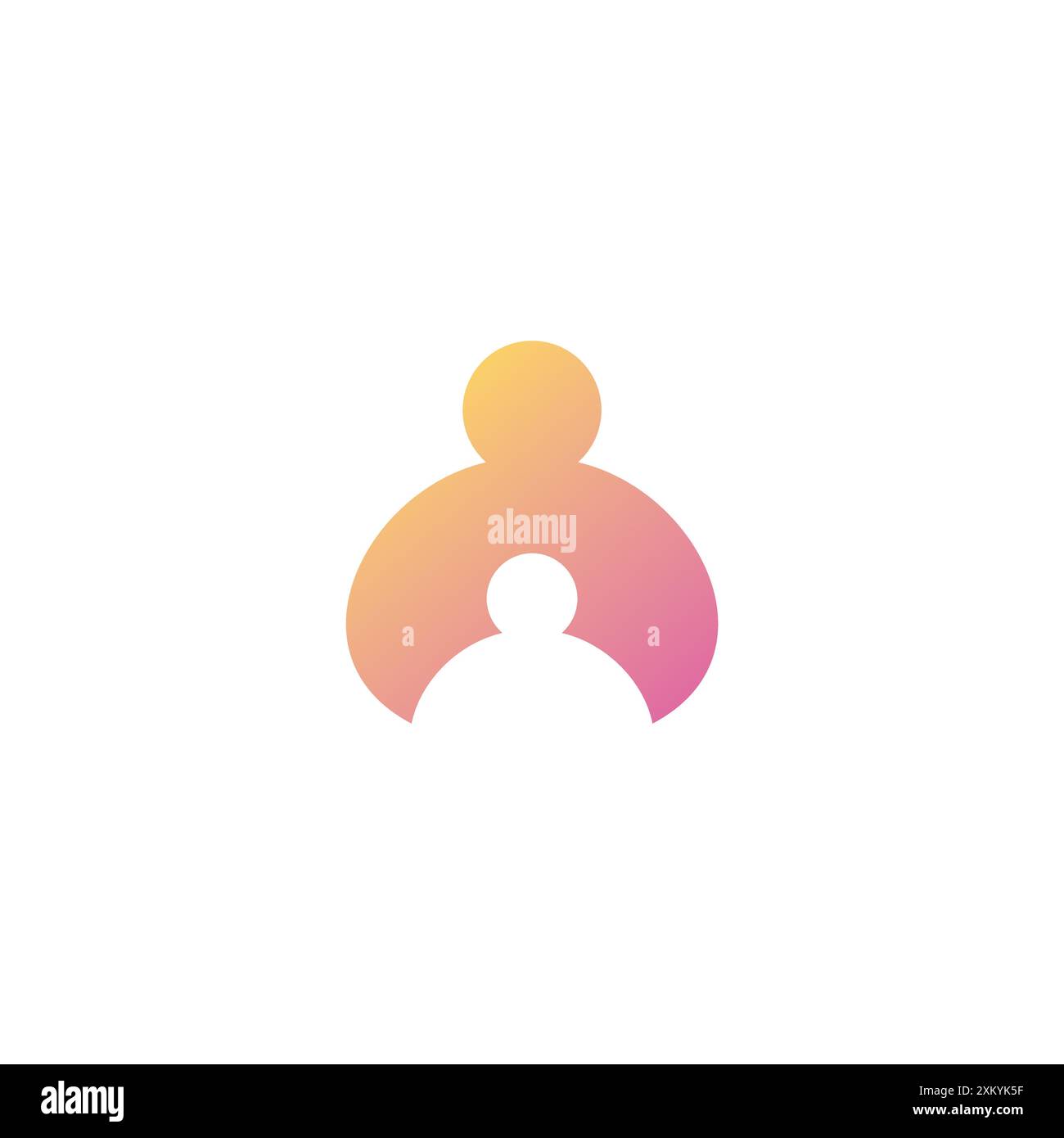 Two People Icon Vector. Mom and Child Logo Vector Illustration Stock ...