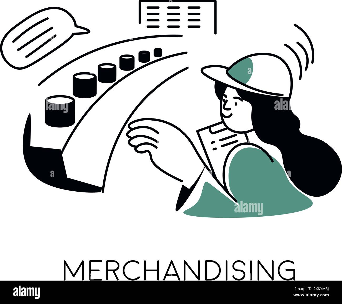 Merchandising display Stock Vector Images - Alamy