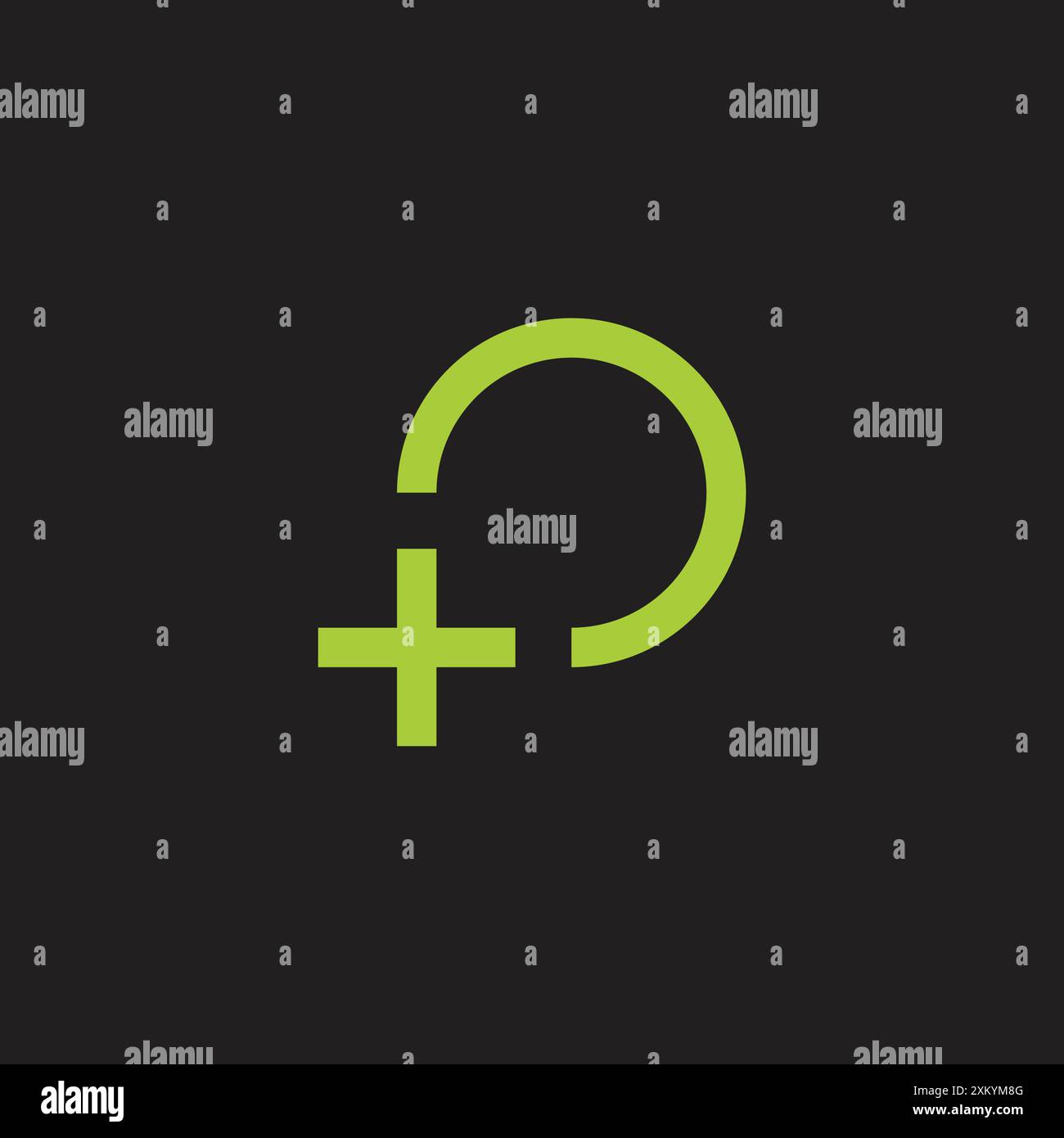 letter p round plus medical symbol logo vector Stock Vector Image & Art ...