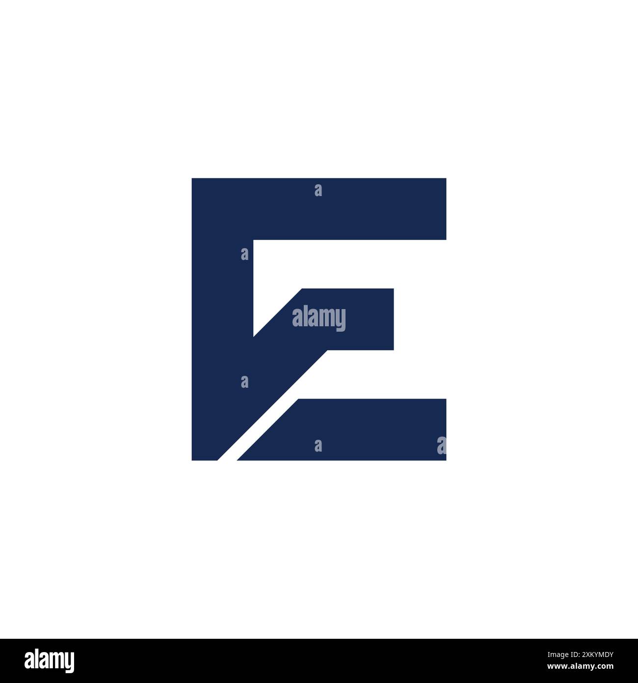 letter fe simple linked geometric logo vector Stock Vector Image & Art ...