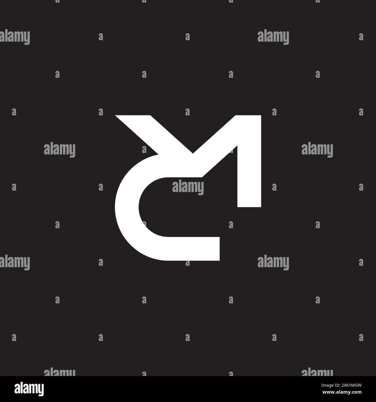 letter mc simple linked lines logo vector Stock Vector Image & Art - Alamy