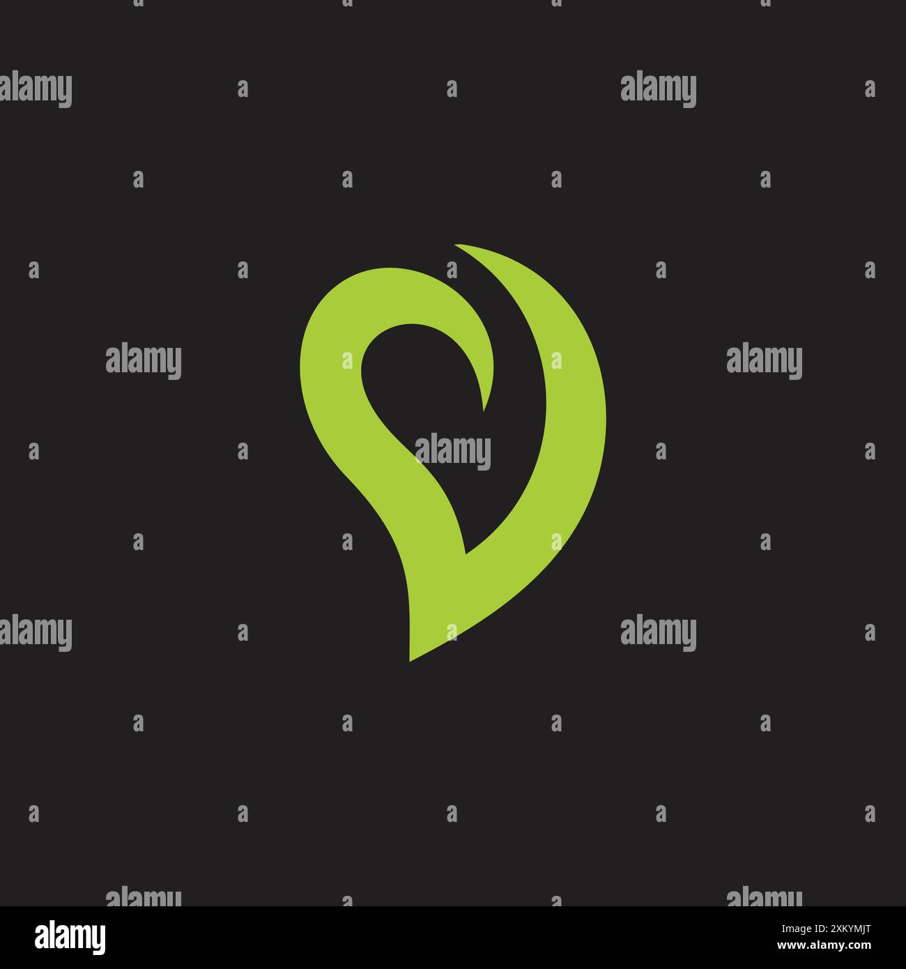 The leaf love Stock Vector Images - Alamy