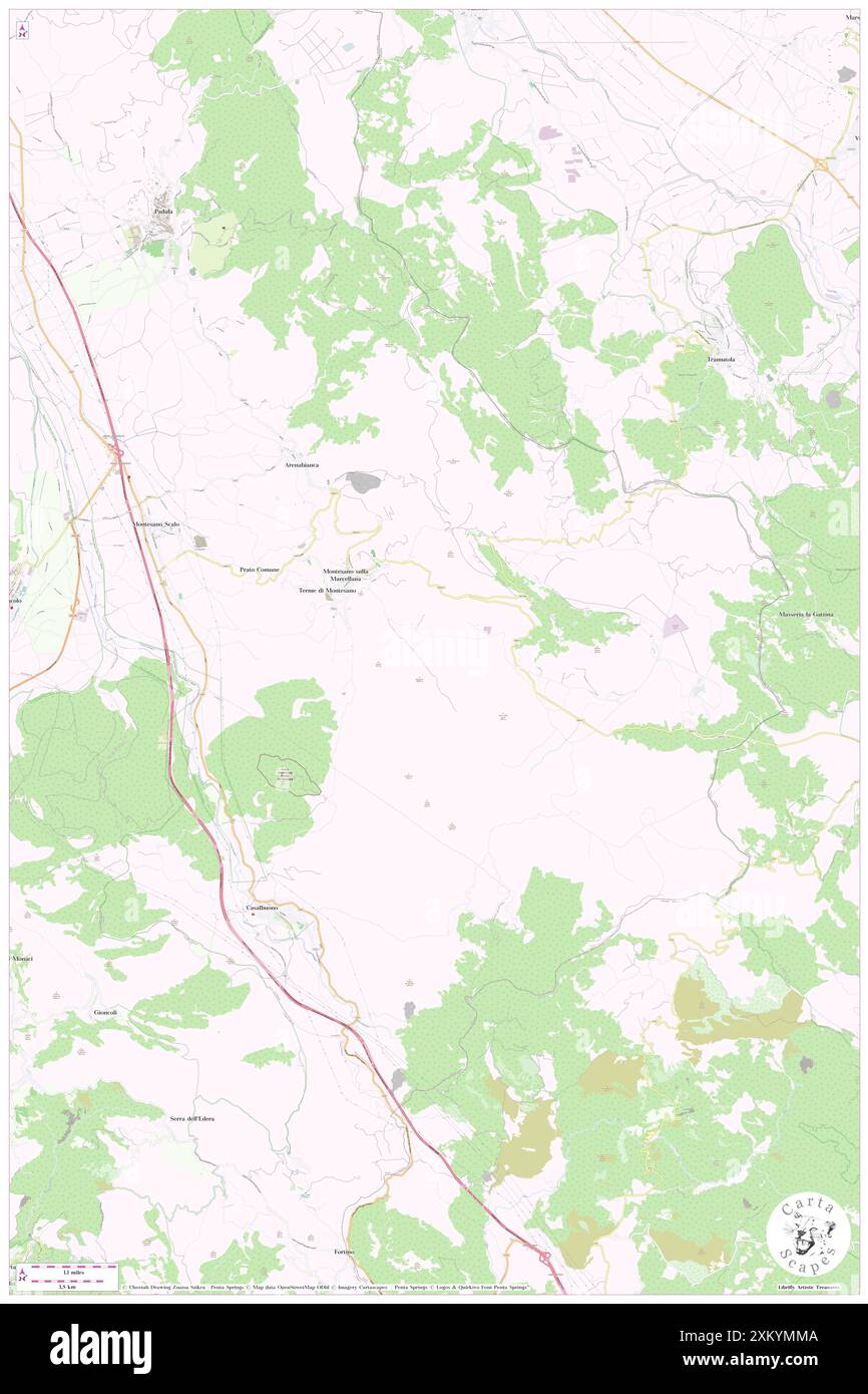 Map of montesano hi-res stock photography and images - Alamy