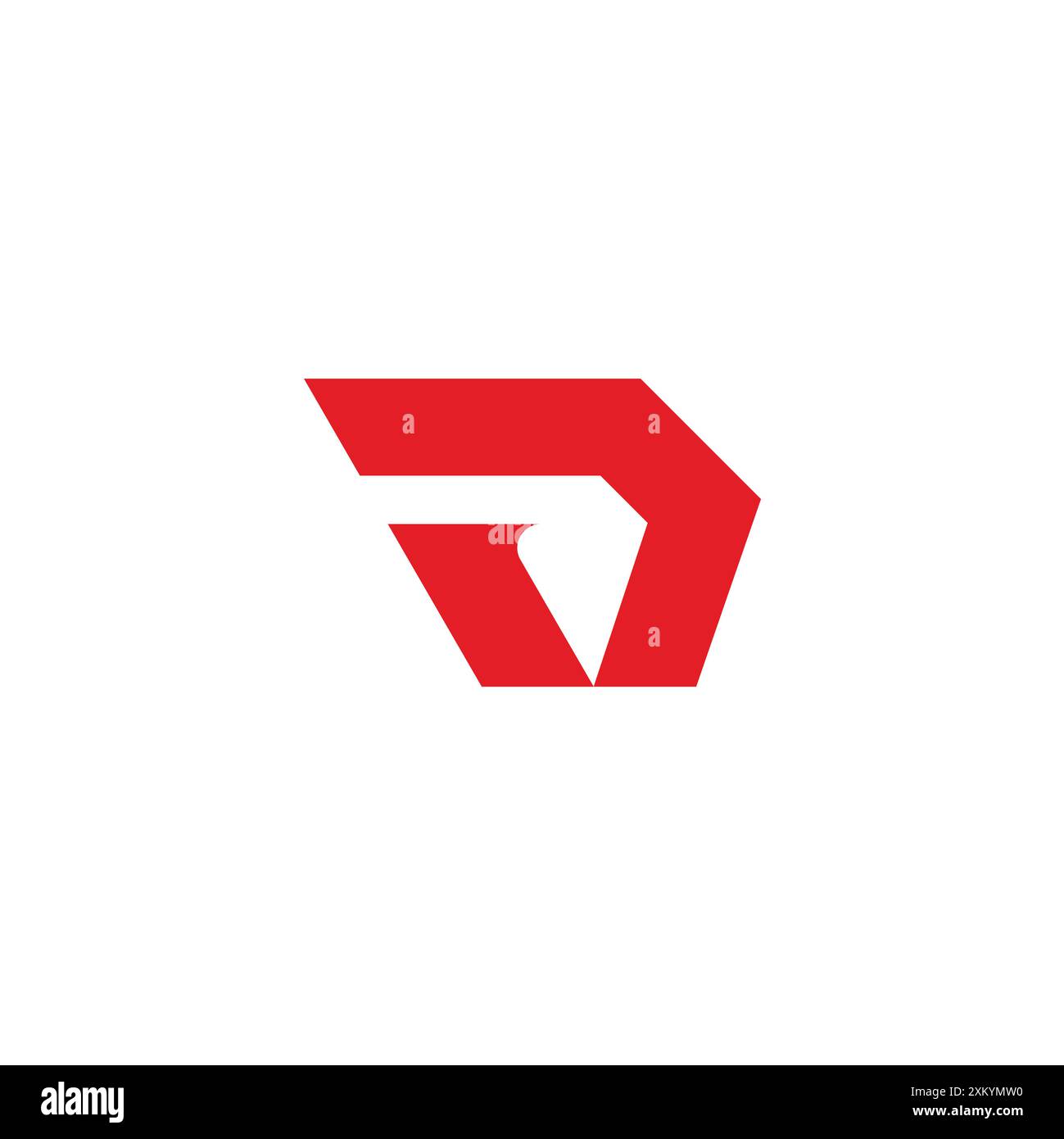 Red logo letter flying Cut Out Stock Images & Pictures - Alamy