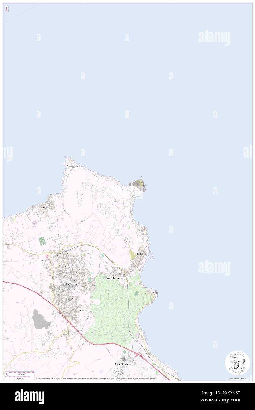 Capo Zafferano, Palermo, IT, Italy, Sicily, N 38 6' 31'', N 13 31' 55 ...