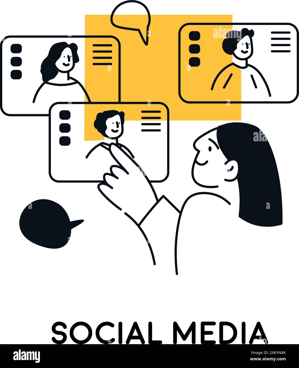 Illustration person engaging in Stock Vector Images - Alamy