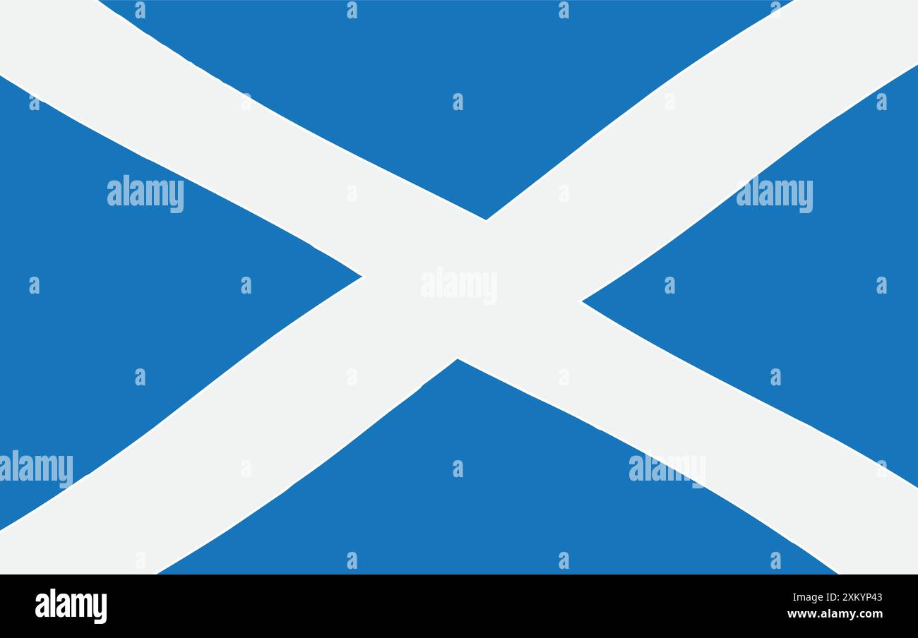 Flying the flag for scotland Stock Vector Images - Alamy