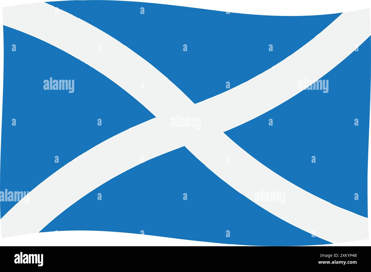Flying the flag for scotland Stock Vector Images - Alamy